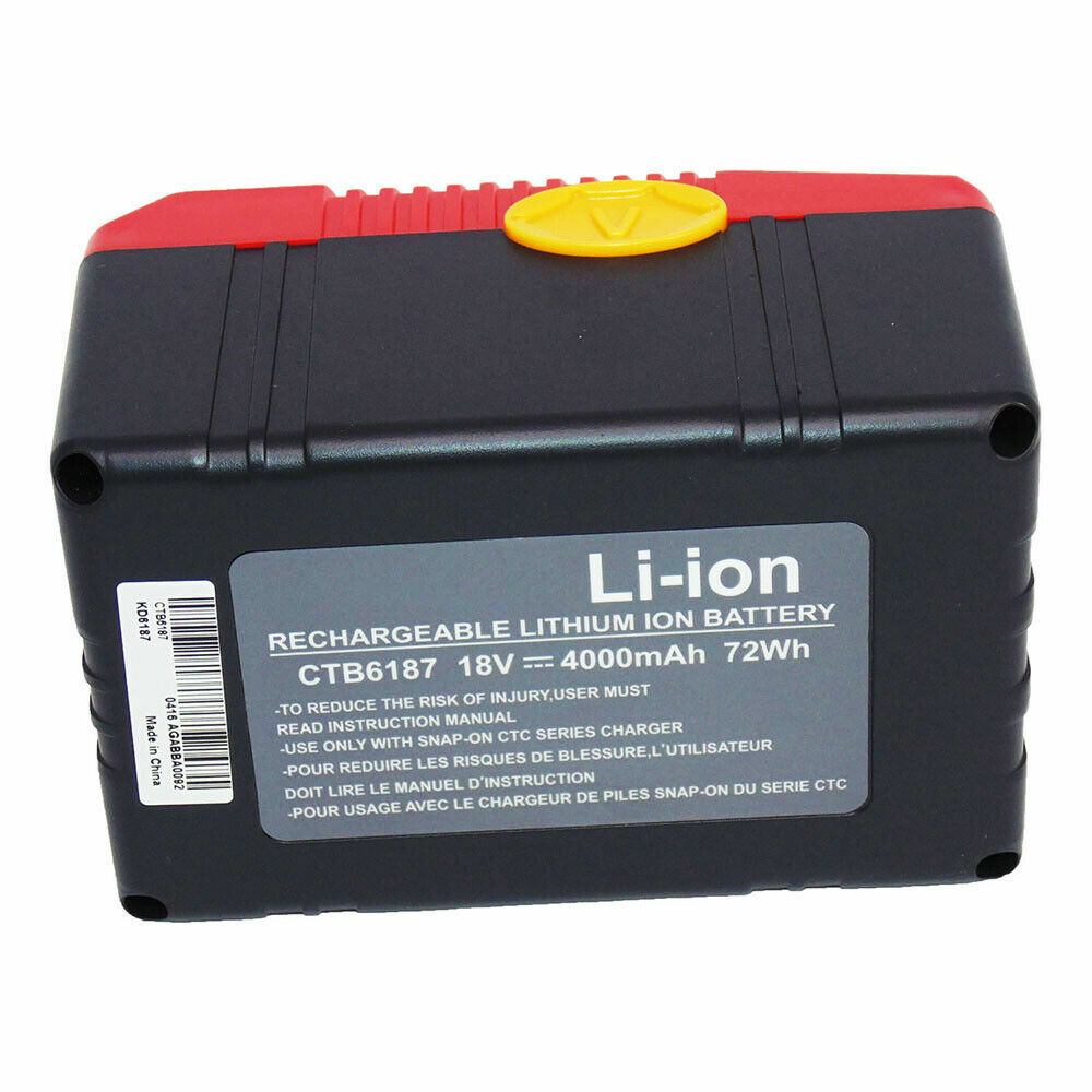 18V 5.0AH Battery for Snap on CTB4187 CTB6187 18V CTB4185 CTB6185 ...