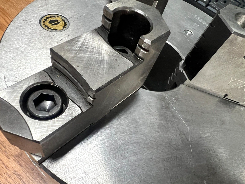 BISIN 8" 3 JAW SELF CENTERING MANUAL CHUCK W/ 2-3/8 - 6 THREAD MOUNT | eBay