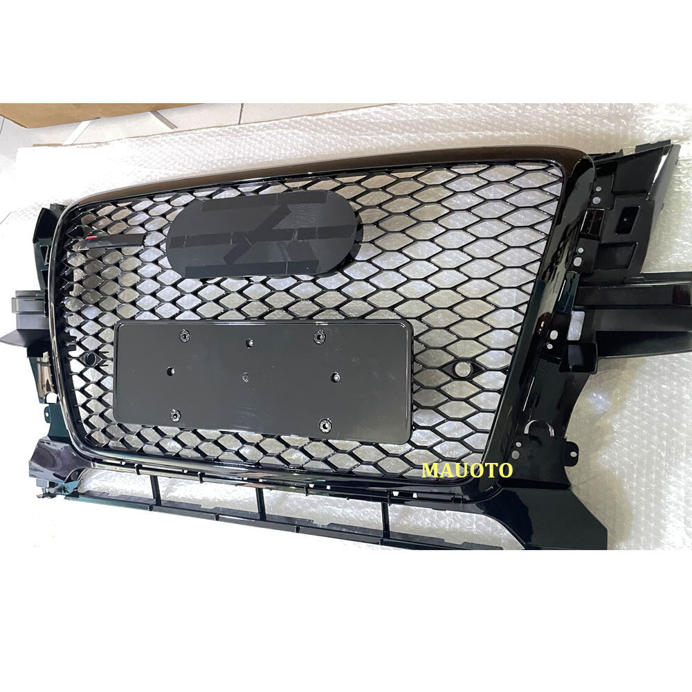 Front Grille Bumper Honeycomb Grill Fit For Audi Q5 2009-2012 Black ...