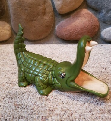 VTG 1979 Florida Gator Alligator Ceramic Art Figure Alligator Mascot ...