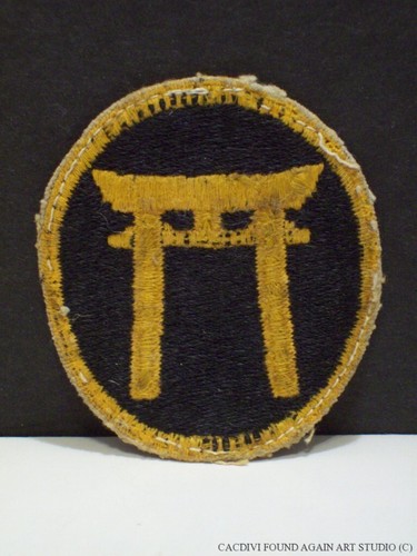 WWII US Army Ryukyu Islands Japan Command Patch Far East Cut Edge White ...