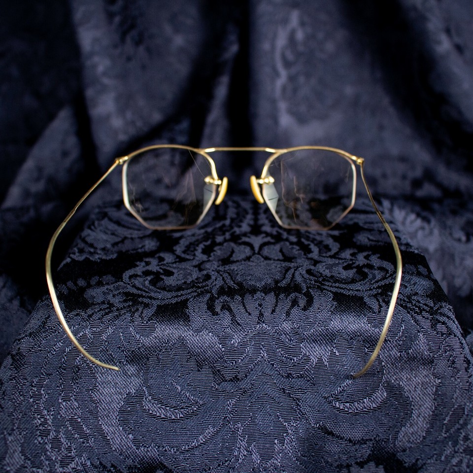 1900 Century AO 1/20 12K GF Gold Frame Octagon Lenses Antique Wired Eye ...