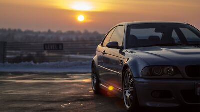 Cars sunset bmw e46 Desk Mat Stitched | eBay