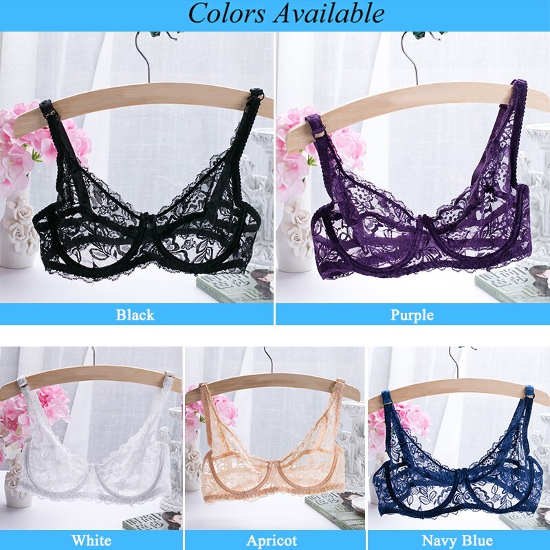 Damen Soft Sexy Dessous Spitzen BH Bügel Schulter Träger BH Unterwäsche ...
