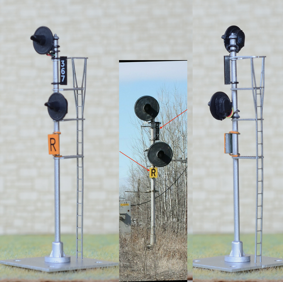 1 x HO scale searchlight signal model railroad 3-colors LED indicator # ...