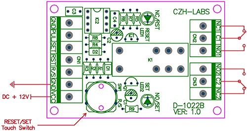 ELECTRONICS-SALON Panel Mount Momentary-Switch/Pulse-Signal Control ...