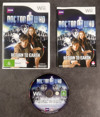 Doctor Who: Return to Earth ~ Nintendo Wii game & manual ~ PAL ~ FREE ...