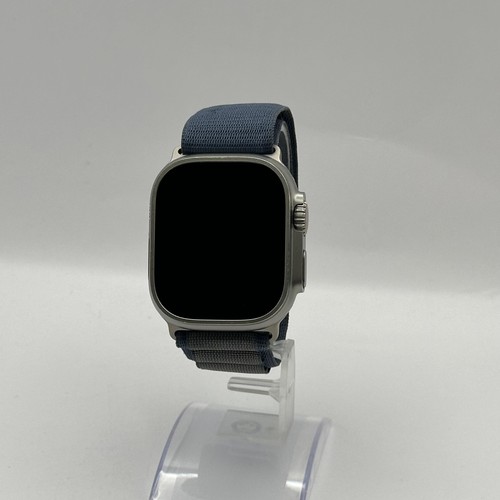 Apple Watch (Ultra 2) 49mm Natural Titanium w/ Blue Alpine Loop (LTE ...