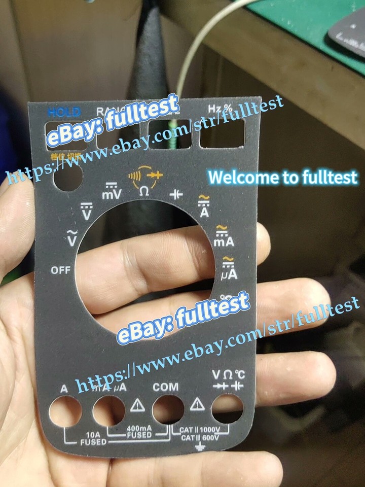 1PCS Fluke digital multimeter 15B gear sticker -fulltest | eBay UK
