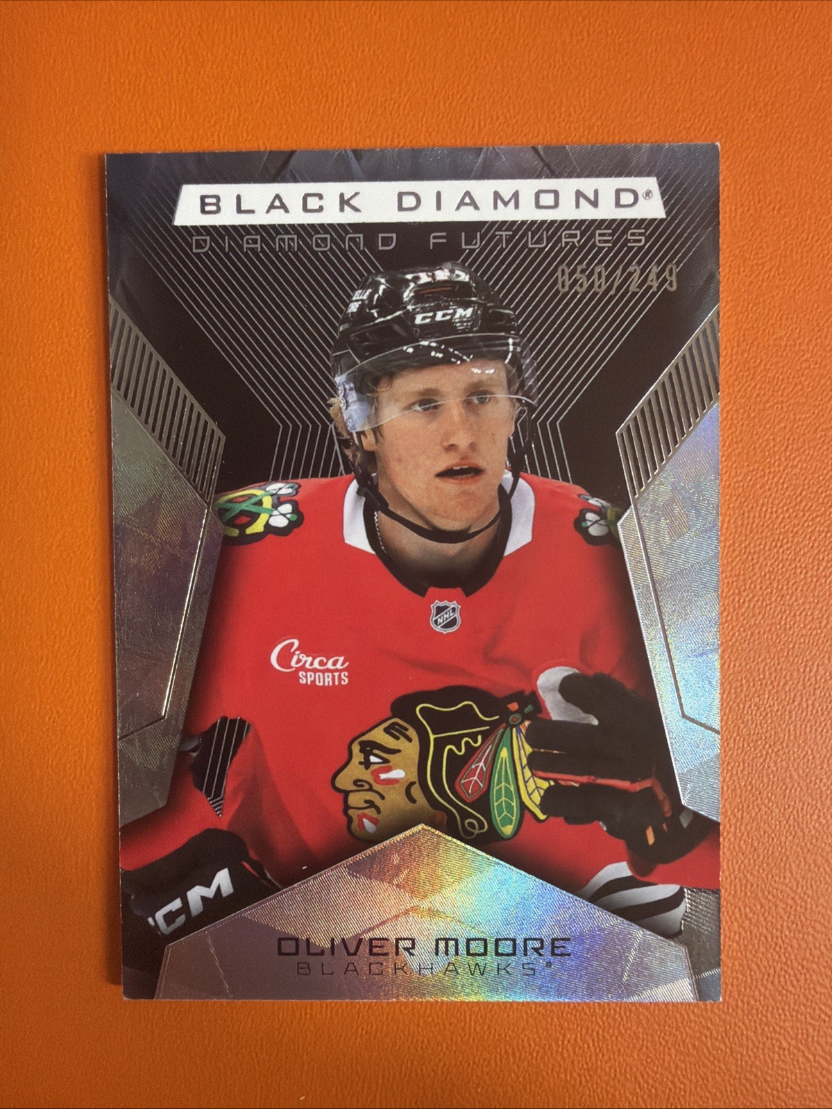 2025-26 UD Black Diamond Oliver Moore Diamond Futures Rookie 018/249 | eBay