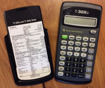 Texas Instruments Tl-30Xa and Tl-30Xa Solar Calculator “Works” **LOOK ...