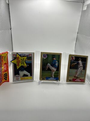 1987 Topps Baseball Unopened Rack Pack - 49 cards with Don Sutton ...