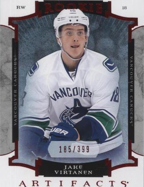 2015-16 Upper Deck Artifacts - Rookies Jake Virtanen #188 Ruby 2015-16 ...