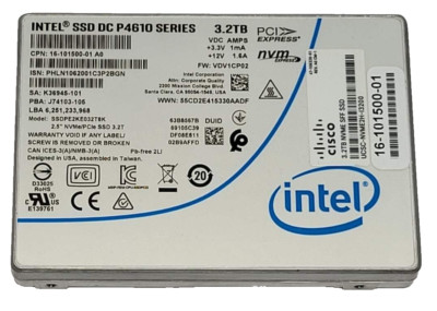 Cisco Intel DC P4610 3.2TB 2.5 NVME U.2 SSD DRIVE SSDPE2KE032T8K 90%+ HEALTH | eBay