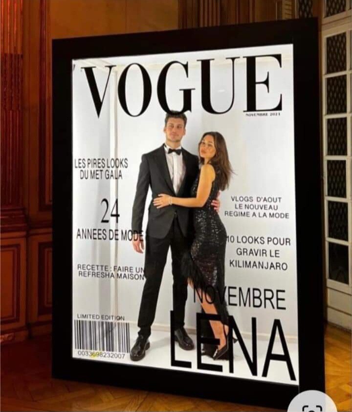 Magazine Cover Style Solid Mdf Selfie Photo Booth Box Photo Prop ...