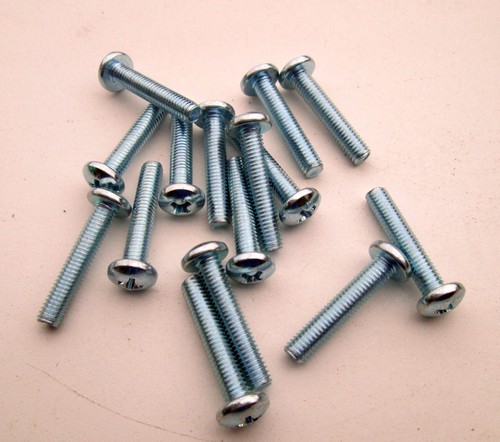 Screws Phillips Zinc Plated Steel Machine Pan Head 10-32 x 1" Lot of 50 ...