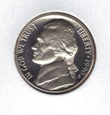 1990-S PROOF JEFFERSON NICKEL | eBay