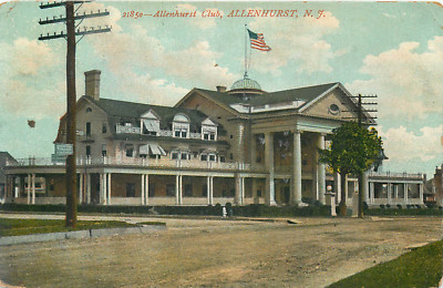 ALLENHURST, NEW JERSEY - ALLENHURST CLUB - 1909 - OLD POSTCARD VIEW | eBay