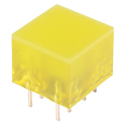 10 X Jaune 10x10mm Barre Lumière LED L-875/4YDT | eBay
