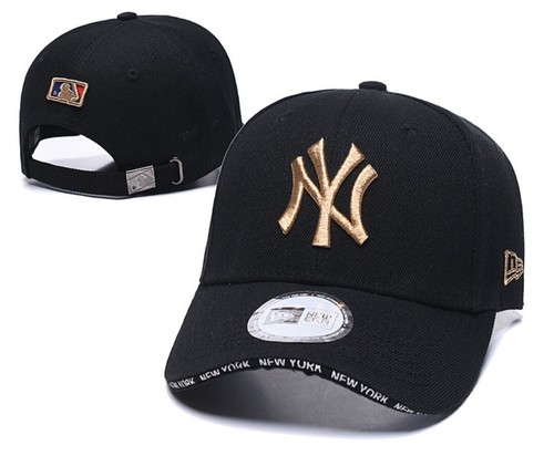 MLB-New York yankees Baseball Cap adjustable Black/gold New Era 9FORTY ...