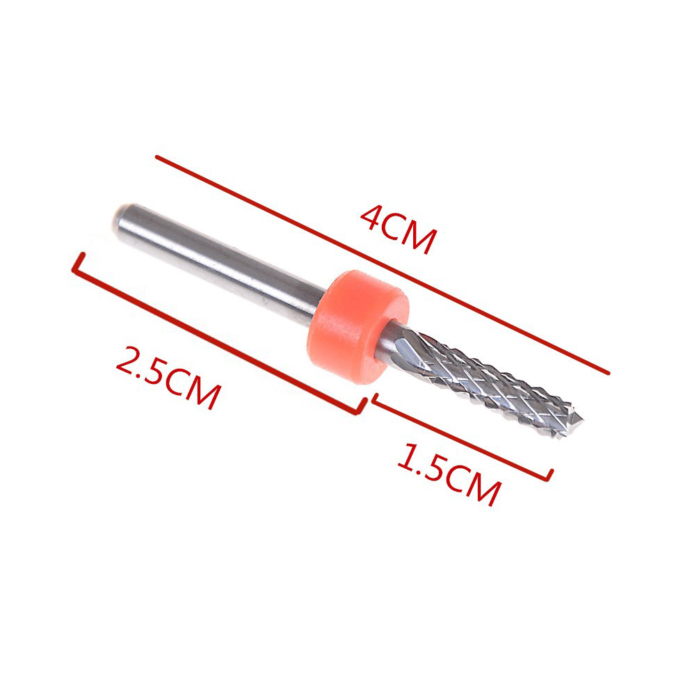 3.175mm Carbide Tungsten Corn Cutter cutting PCB milling bits CNC ...