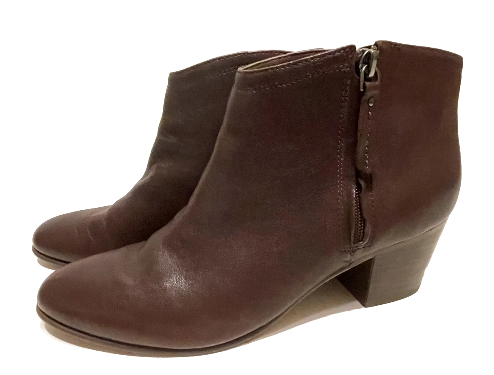 Clarks Artisan Leather Ankle Boots Booties Brown Women’s Size 9.5 M ...