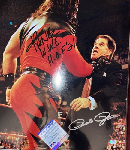 Pete Rose & KANE Signed Autographed 11x14 Photo JSA Authentic WWE 11 | eBay