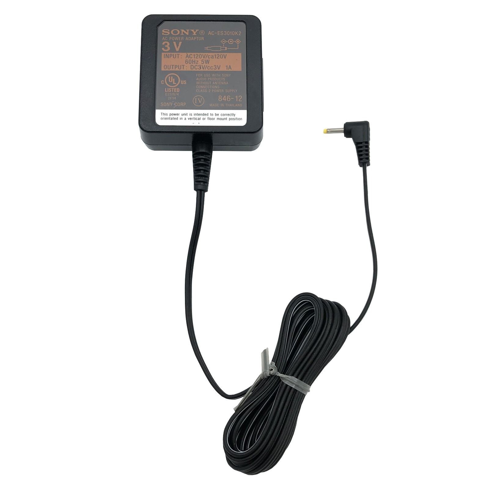 Sony AC-ES3010K2 Bluetooth Wireless Headset AC Power Adapter DC3V/CC3V ...