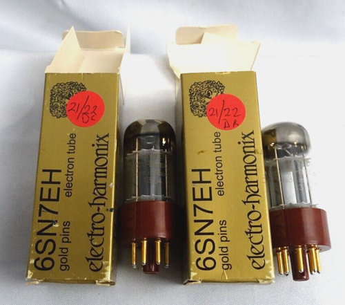 Electro Harmonix 6SN7EH Gold Pin Electron Tubes NOS Set Of 2 Russia | eBay