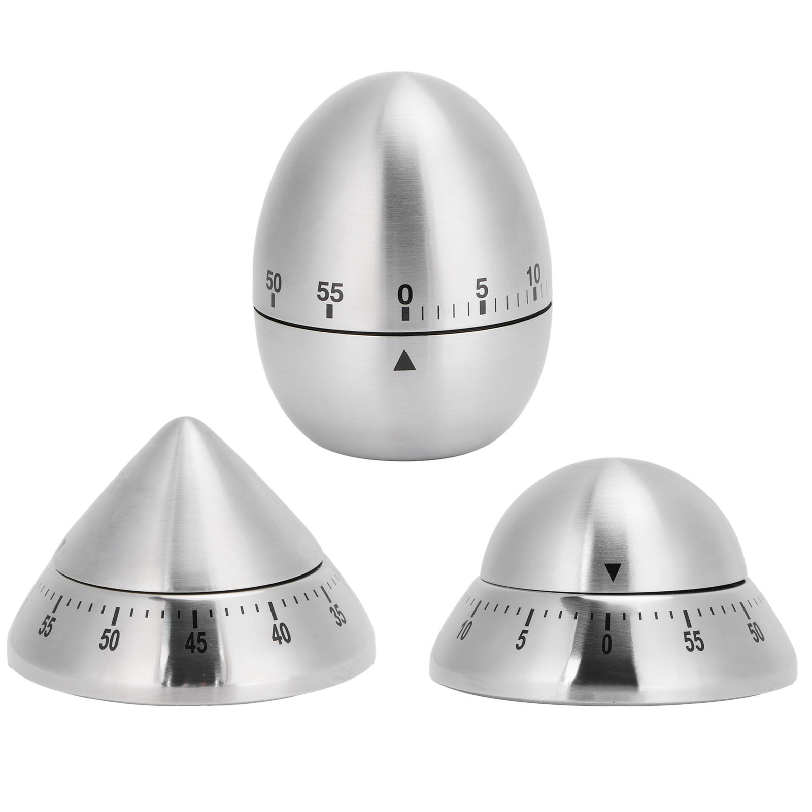 Kitchen Cooking Timer Stainless Steel Mechanical Timer Reminder Time ...