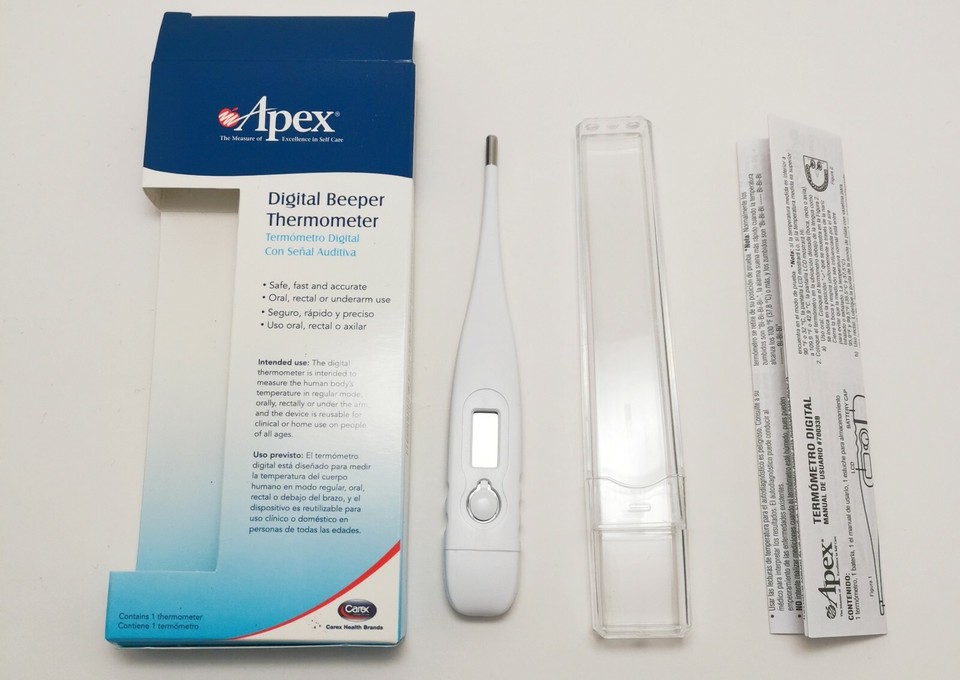 Thermometer APEX Digital Beeper Rectal, Underarm, Oral- | eBay