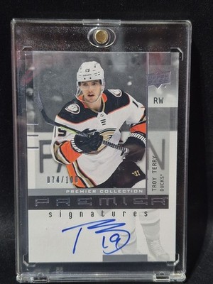 2021-22 Upper Deck Premier Collection Premier Signatures Troy Terry ...