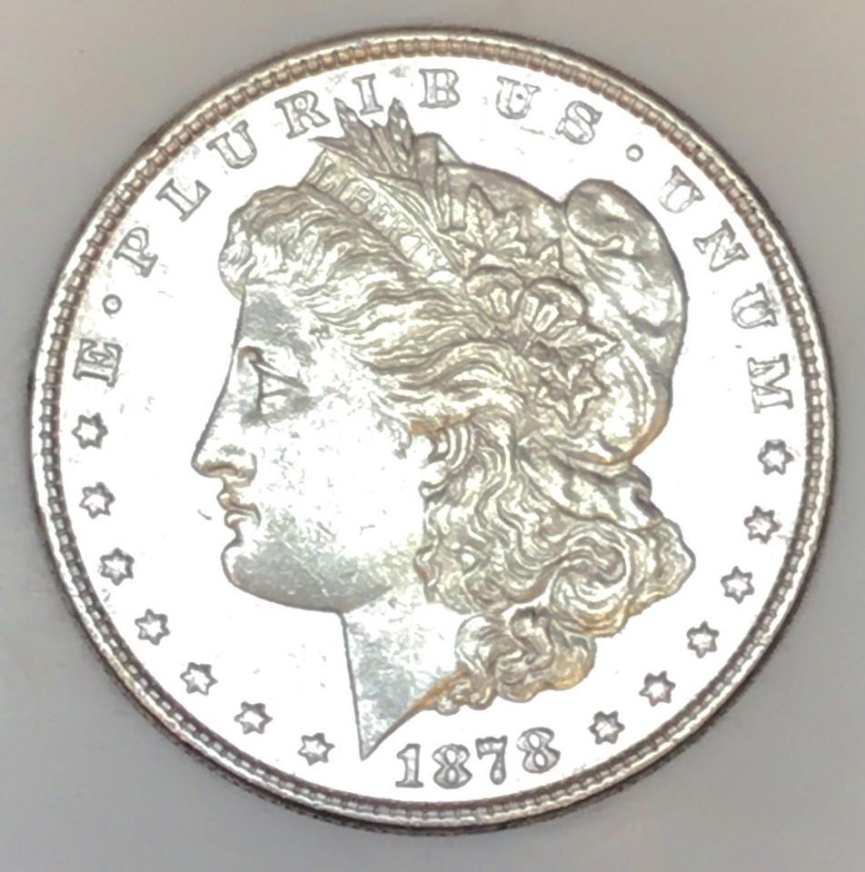 1878 8TF MORGAN DOLLAR! HIGH GRADE! SEMI PL! MEGA RARE MINT! MUST SEE ...