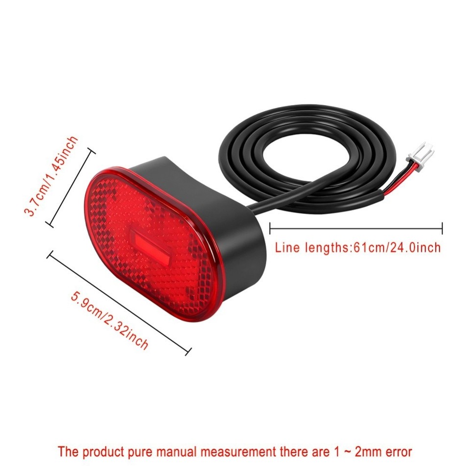 ABS Plastic Scooter Taillight LED Tail Light Dust Resistant Bright LEDs ...