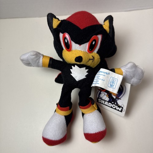 Toy Network Shadow 8" Plush 2005 Stuffed Sonic The Hedgehog RARE Used ...