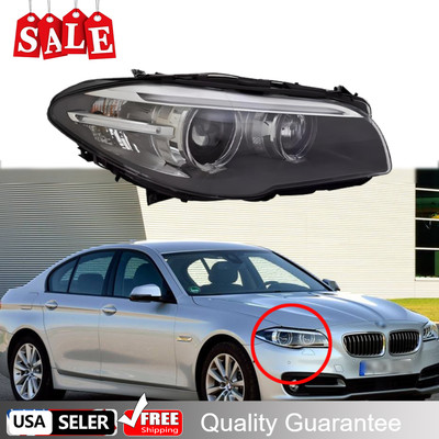 Headlight Xenon HID W/AFS Adaptive Fit BMW 5 Series F10 F11 2014-2017 ...