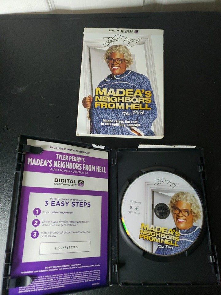 Tyler Perry Madeas Neighbors From Hell The Play DVD Ultraviolet Digital ...