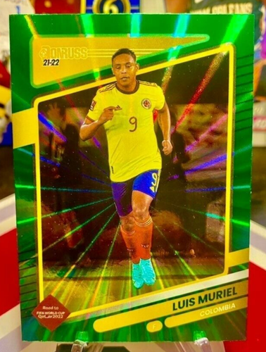 2022 Luis Muriel Panini Donruss Road to Qatar Green Laser Prizm #30 ...