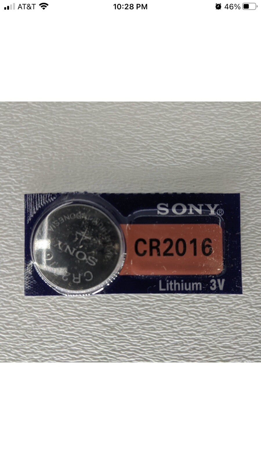 Sony CR2016 Coin Cell Battery (1 Battery) 3 Volt Lithium Manganese ...