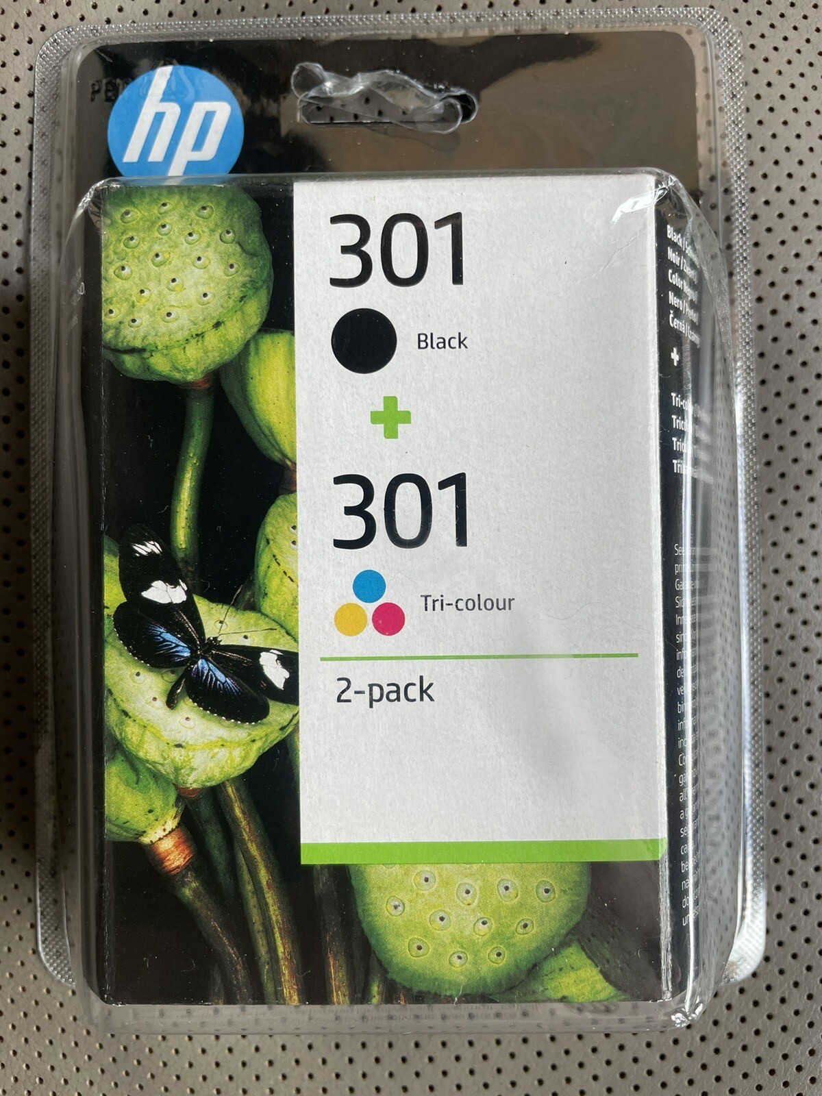 HP 301 Black and Tri-color Ink Cartridge (N9J72AE) for sale online ...