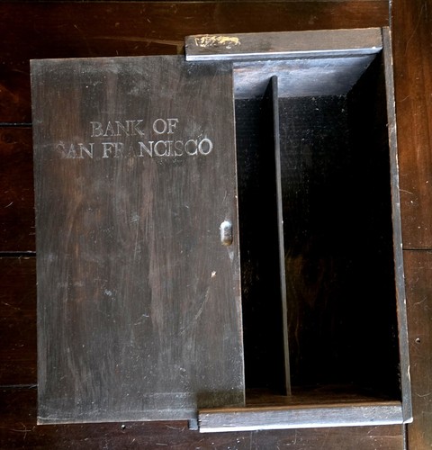 Antique Wooden Bank Of San Francisco Cash Box | eBay
