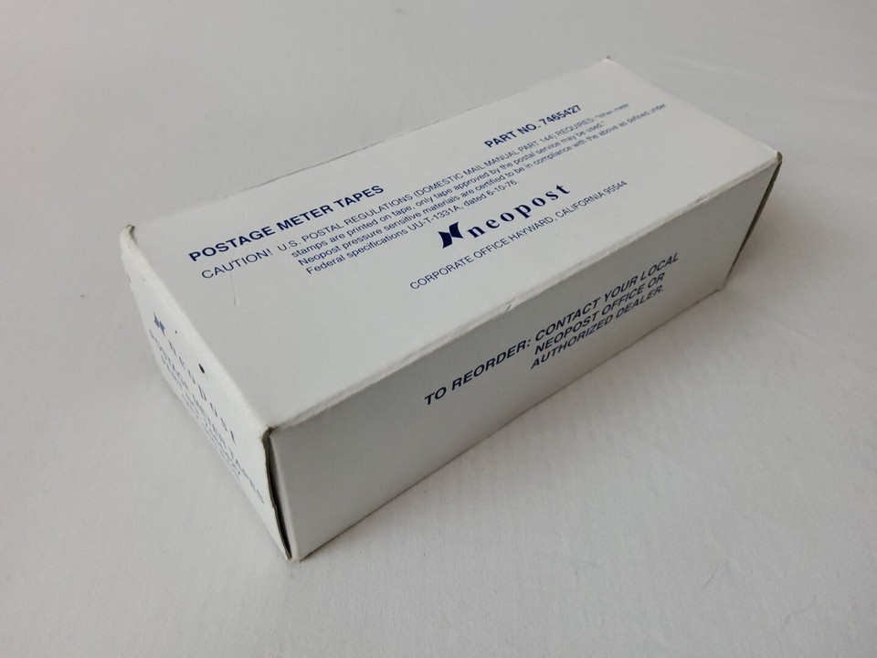 Neopost Postage Meter Tapes Part NO. 7465427 Quantity 300 PCS | eBay