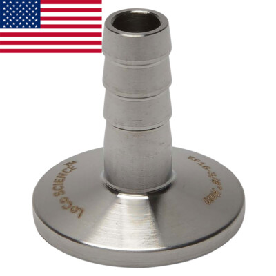 KF-16 NW-16 3/8" Hose Barb Adapter Vacuum Fitting SS304 LoCo SCIENCE ...