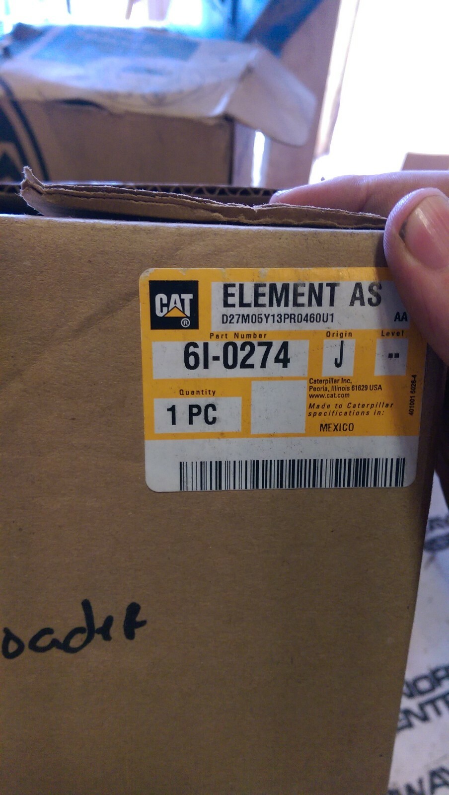 CATERPILLAR 6I0274 - Air filter cross reference