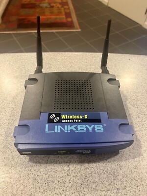Linksys WAP54G v.2 Access Point Tested and Working w/ Antennas NO POWER ...