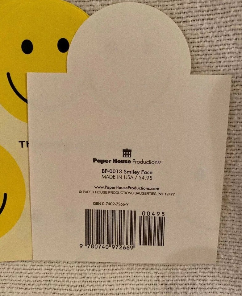 15 Adhesive Bookplates Smiley Face Design Paper House Publishing | eBay