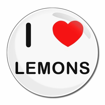 I Love Lemons - Round Compact Glass Mirror 55mm/77mm BadgeBeast | eBay
