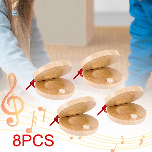 Wooden Castanets Toys Percussion Instrument for Children Boys Girls ...