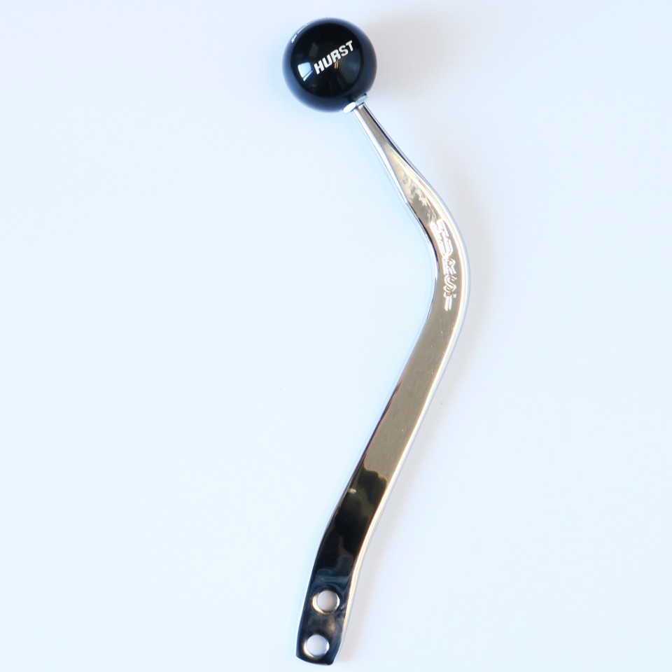 HURST 7236 5387236 Chrome Steel Stick with Black HURST 4 Speed Knob NEW ...