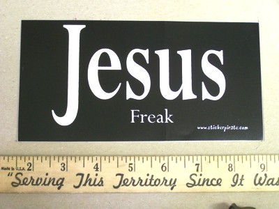 Jesus Freak Christian Bumper Sticker Religious | eBay